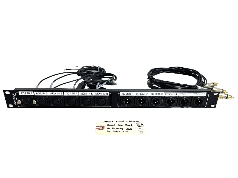 World Stage 6x Female XLR to 6x Male XLR Panel Rack (One)THS | Reverb