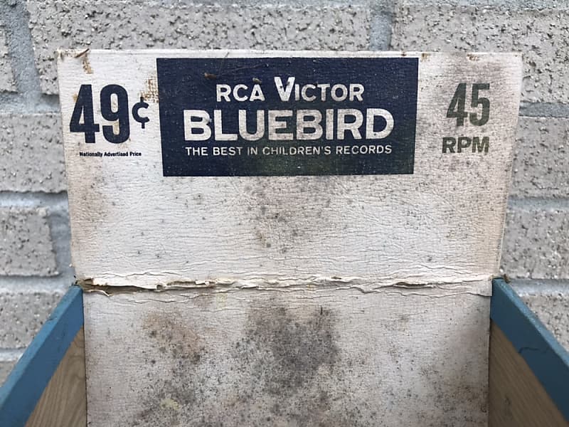 RCA Victor Bluebird Children's 45rpm display browser box | Reverb
