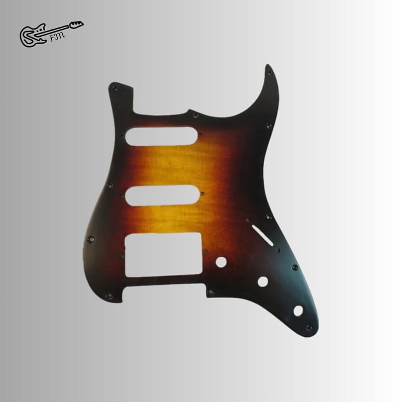 Maple 4 Custom Wooden Strat Style Pickguard HSS | Reverb