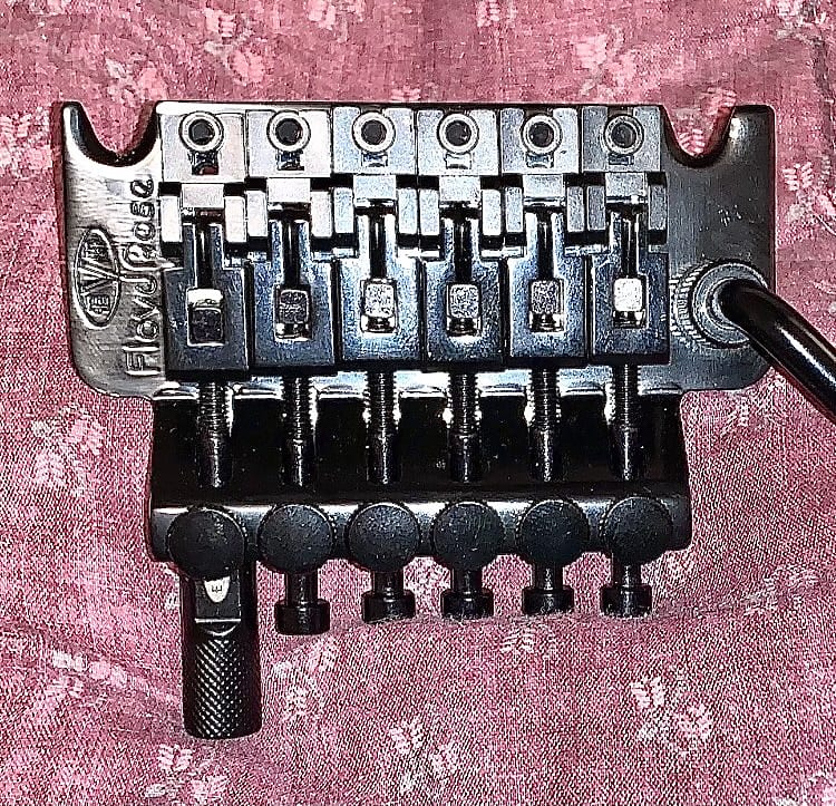 2022 BLACK EVH-BRANDED FLOYD ROSE (FRT1000) TREMOLO BRIDGE | Reverb