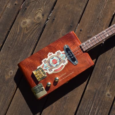 3 String viola pallet body electric cigar box guitar | Reverb