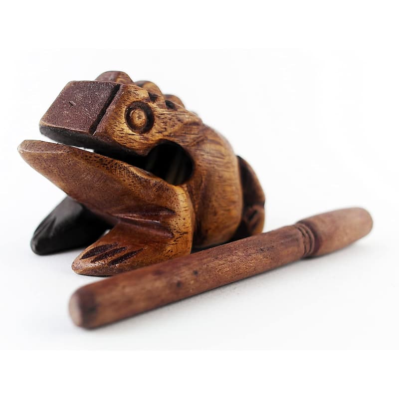 Frog Guiro 12 Cm. Wood Block Musical Instrument Percussion | Reverb
