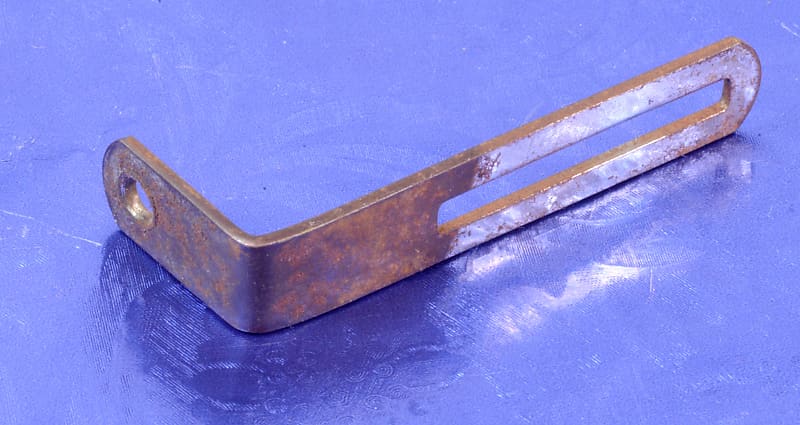 Very Rusty Old Nickel Plated Steel Pickguard Bracket | Reverb Canada