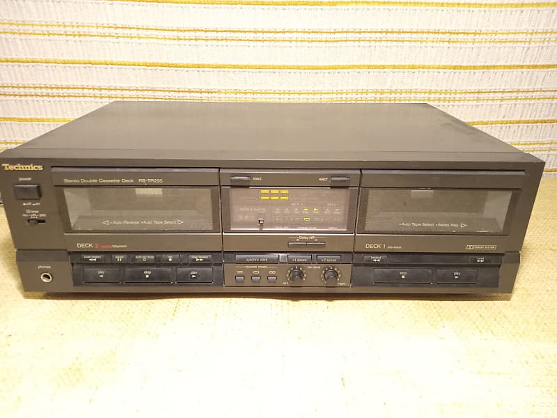 Technics RS-TR255 Dual Cassette Tape Deck Vintage 80s Japan | Reverb