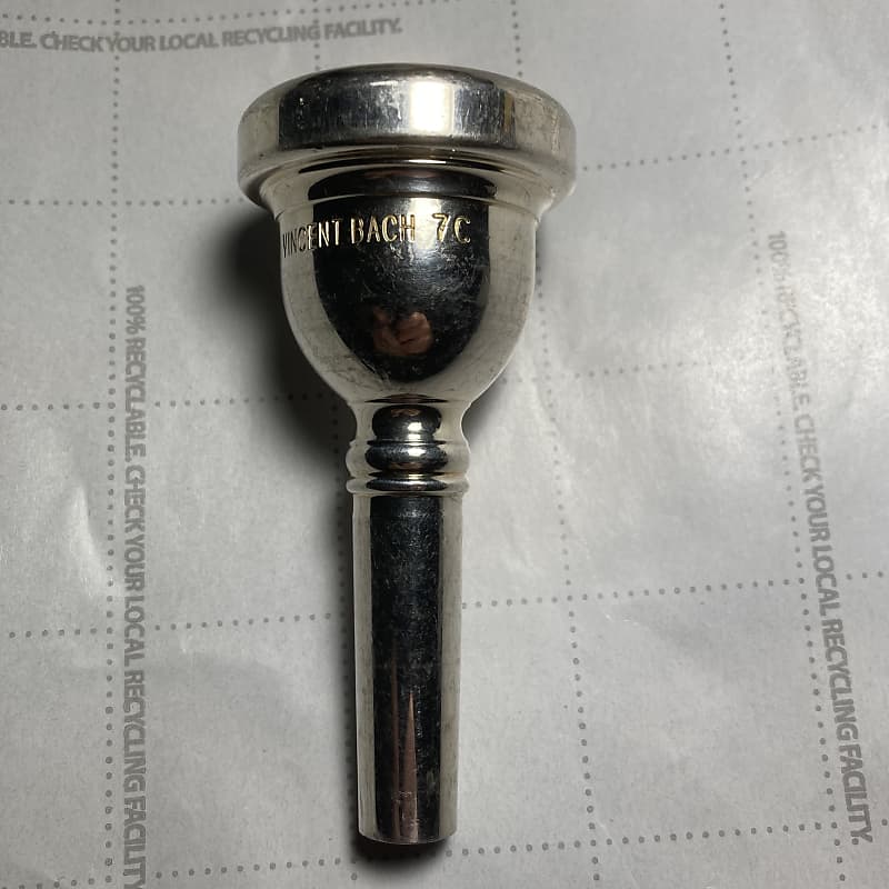 Vincent Bach 7C Trombone Mouthpiece - Silver | Reverb