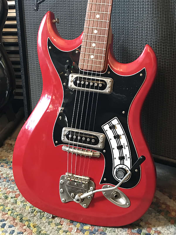 Hagstrom Hagstrom II with King's Neck 1960s Red | Reverb