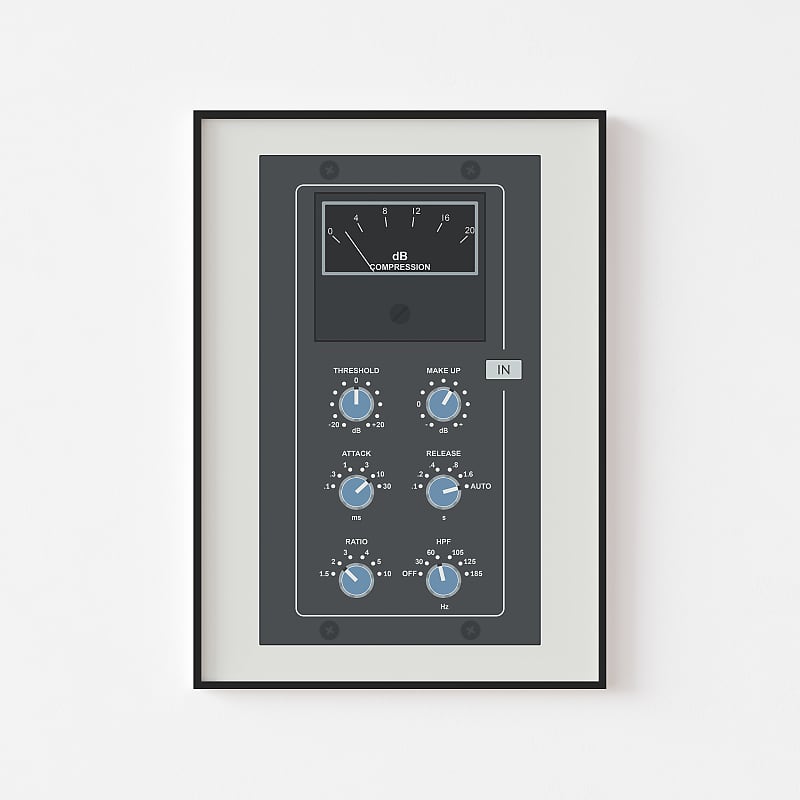 Compressor Module Print - Music Producer Poster, SSL | Reverb UK