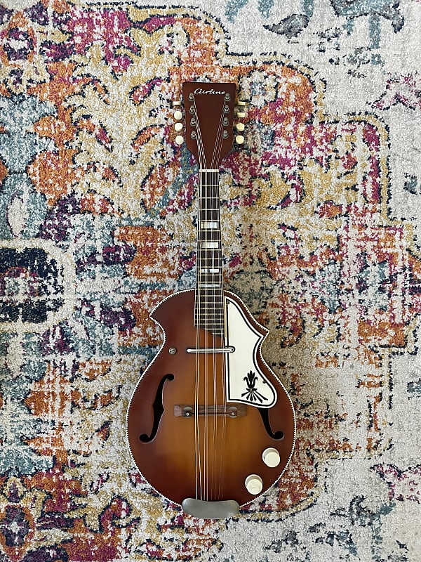 Vintage 1950’s Authentic Airline Electric Mandolin Sunburst | Reverb