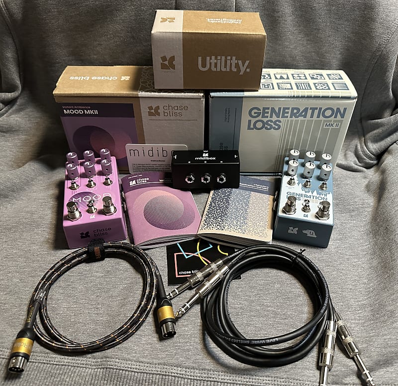 Chase Bliss Audio Mood MKII, Generation Loss MKII, Midibox, | Reverb