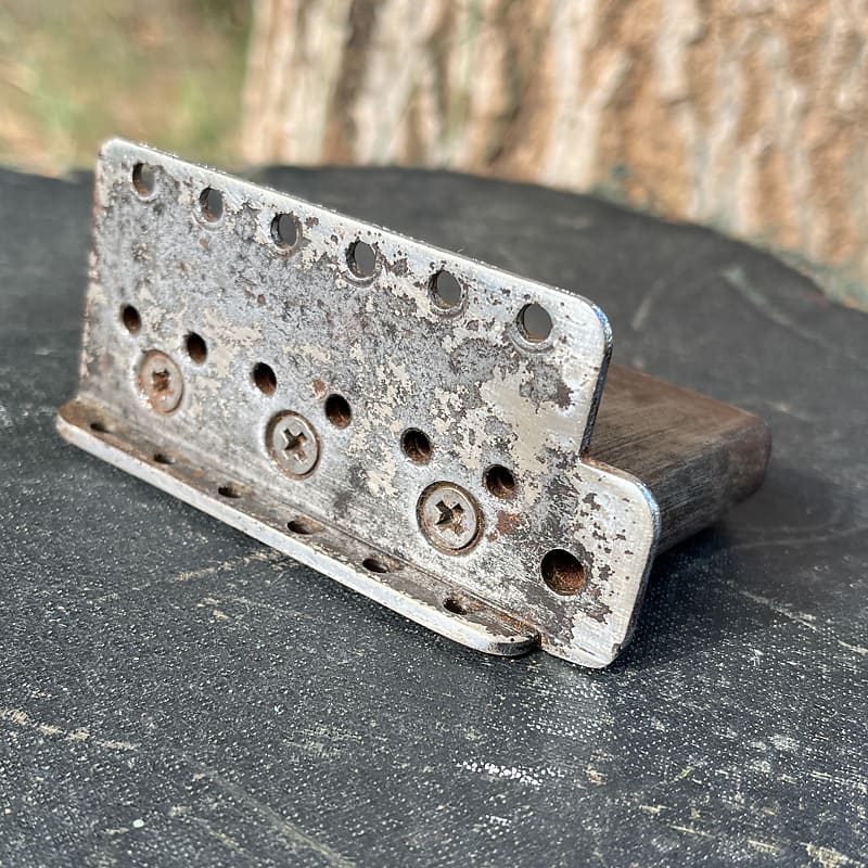 Fender Stratocaster bridge, block vintage 1965 | Reverb