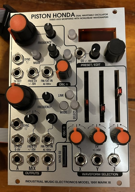 Industrial Music Electronics Piston Honda Mark III - Silver | Reverb