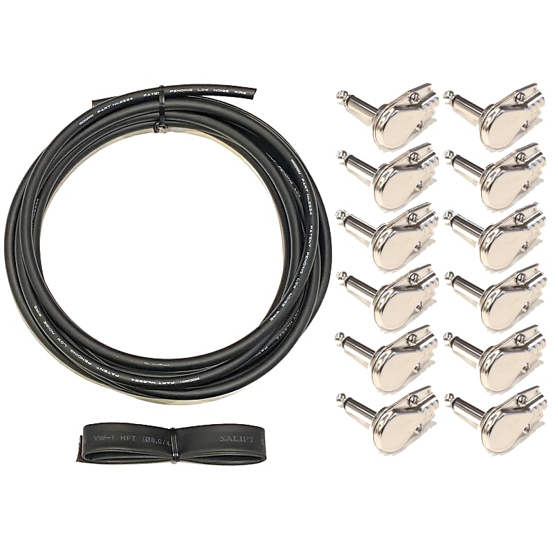 Pedalboard Patch Cable Kit Make 7 Cables with 12' Mogami 2524 | Reverb