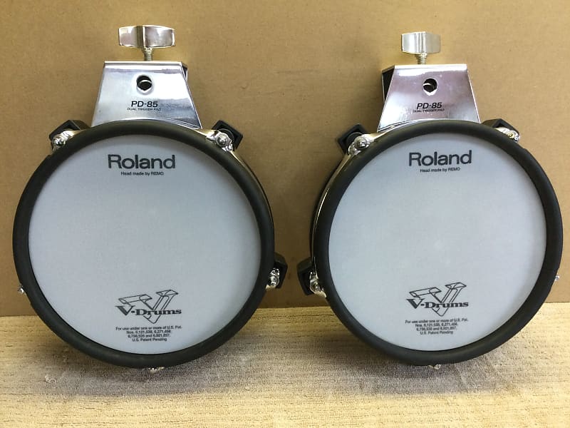 Set of 2 Roland PD-85-BK Dual Trigger V-Pads | Reverb