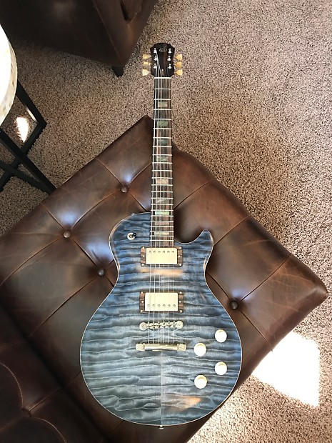 Patrick James Eggle Macon Singlecut in Blue Denim Burst! | Reverb