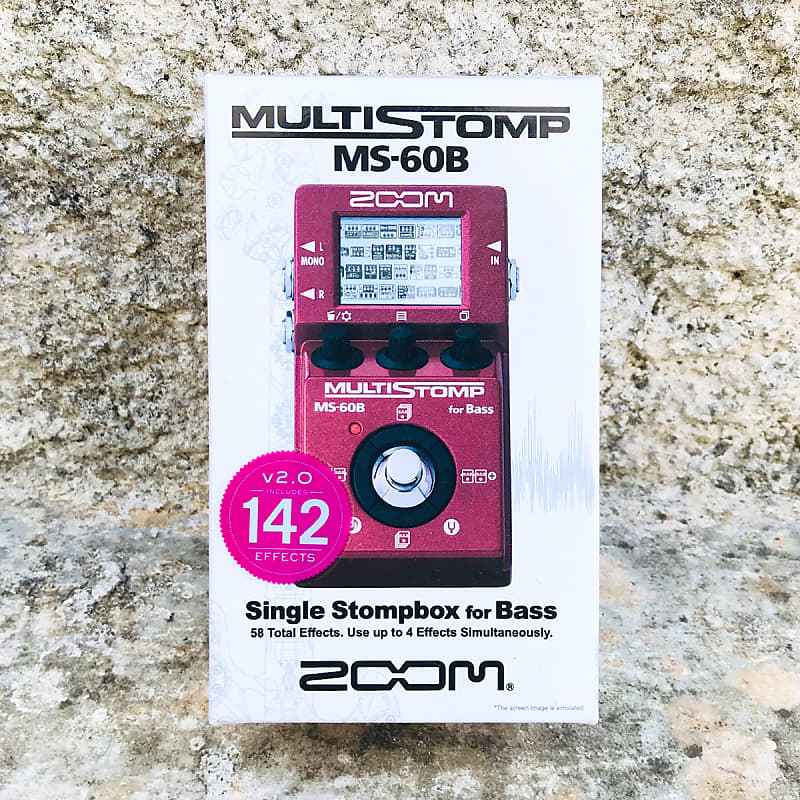 Zoom MS-60B MultiStomp Multi Effect Pedal for Bass | Reverb