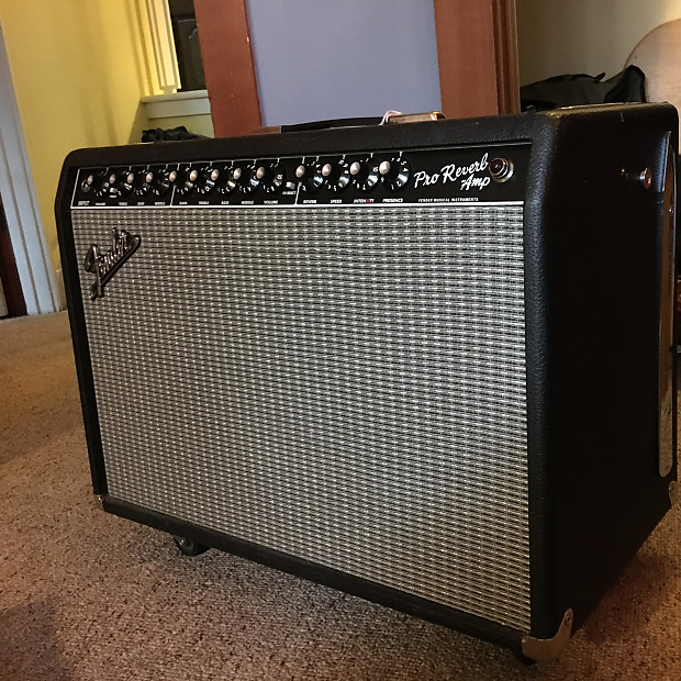 Fender Pro Reverb 2001 Silver | Reverb