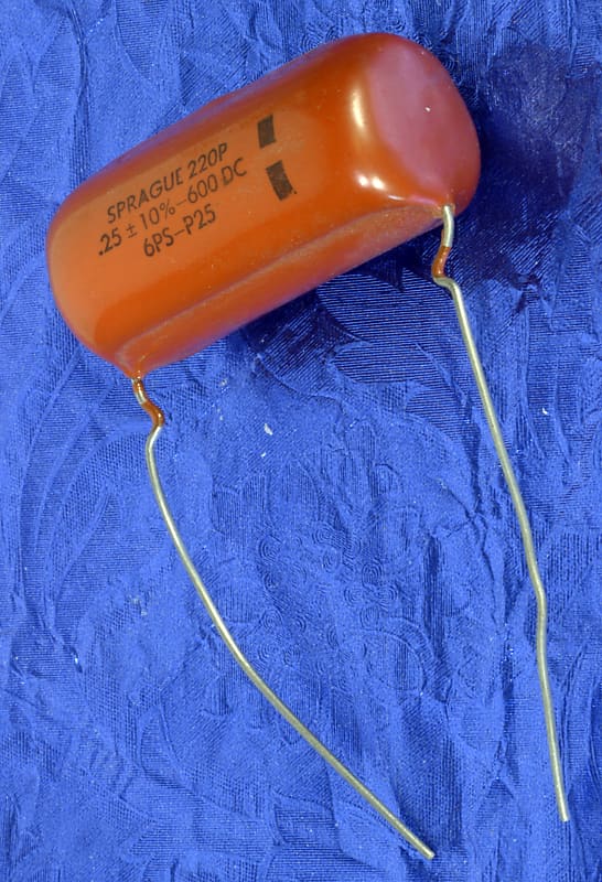 Sprague 220P Orange Drop .25uF 600VDC 6PS Mylar Film & Foil | Reverb