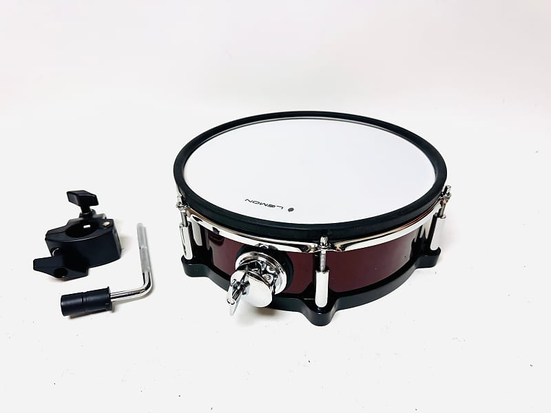 Used Lemon 12” x 4” RED Mesh Tom Snare w Clamp for Roland | Reverb