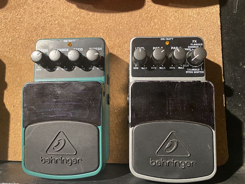 Behringer Bass Limiter Enhancer and Multi-FX Pedal Pair | Reverb