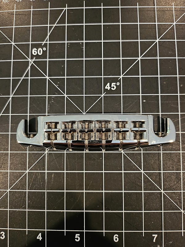 StewMac Golden age Wraparound bridge 2020s - Silver | Reverb