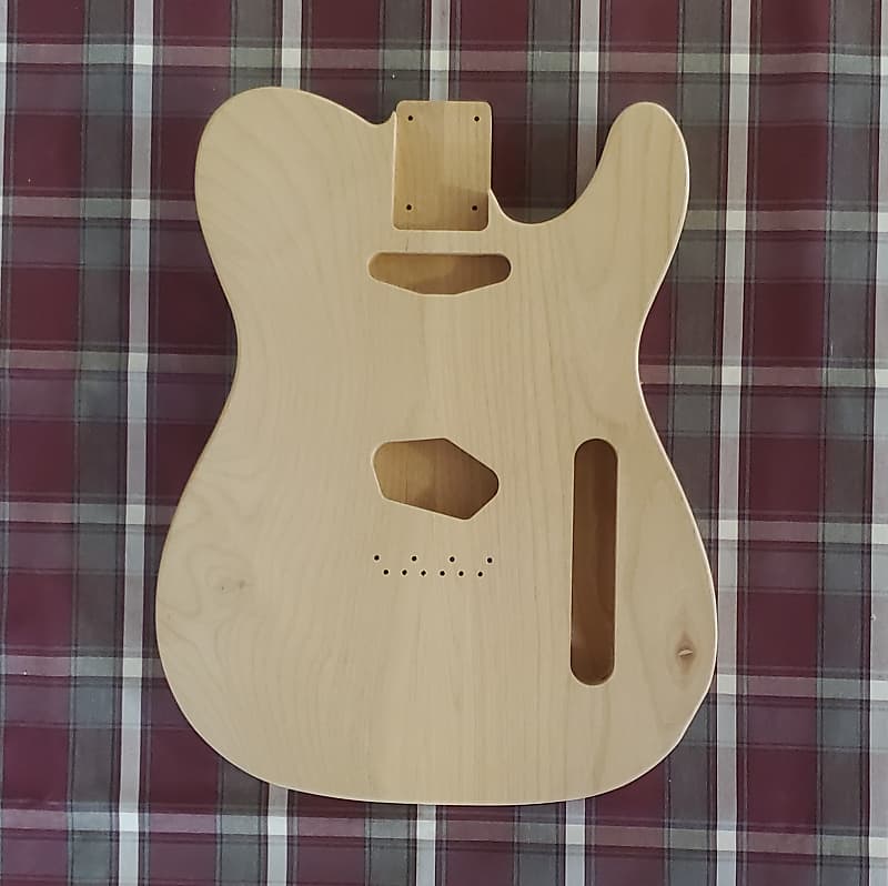 Woodtech Routing 2 pc Alder Arm & Belly Cut Telecaster Body - | Reverb