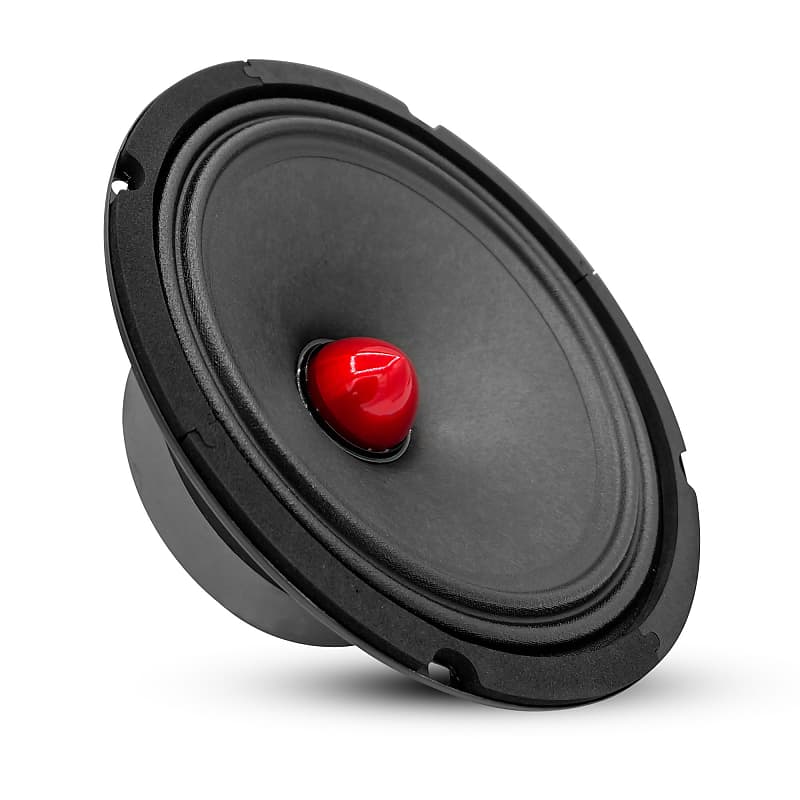 5 CORE 8 Inch Mid-Range Bullet Pro Audio Car Speaker, Red | Reverb