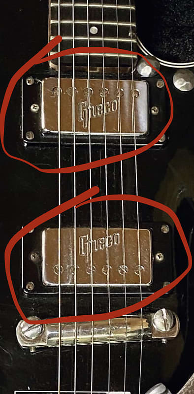 1970s Greco Vintage Maxon Embossed Humbucker Pickups [from my | Reverb