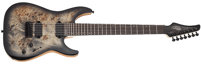 Schecter C-7 Pro Electric Guitar CR (Charcoal Burst) | Reverb Canada