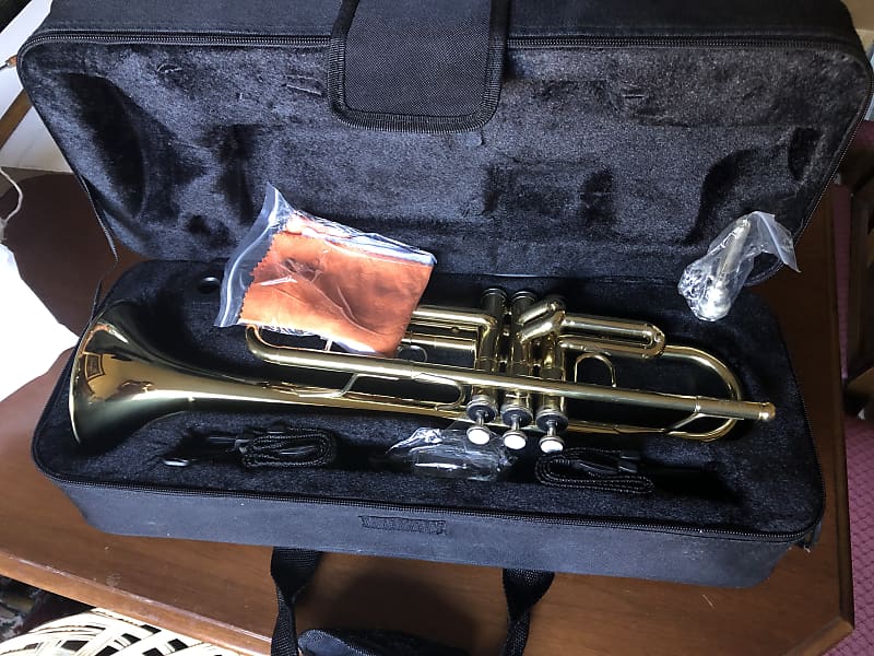 Mendini MTT-N Intermediate Bb Trumpet w/ Case | Reverb