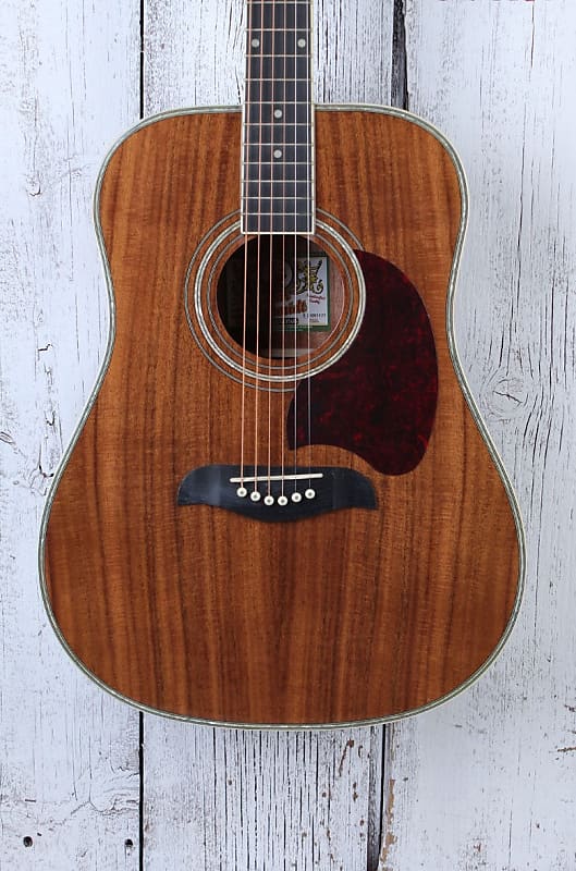 Oscar Schmidt OG2 KOA Dreadnought Acoustic Guitar Koa High | Reverb