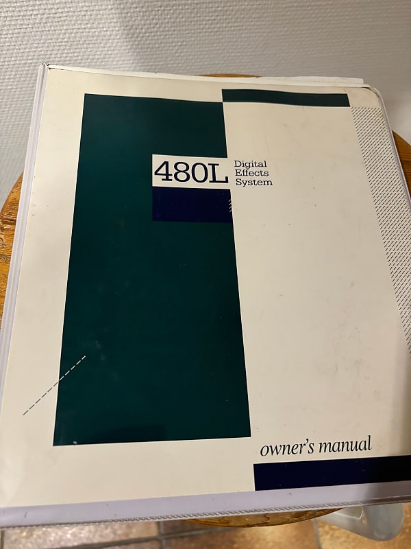 Lexicon 480 Owners Manual | Reverb