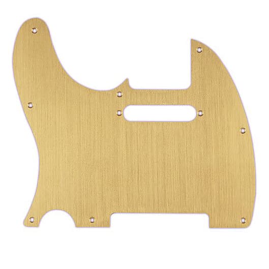 Brushed Aluminium Telecaster Electric Guitar Pickguard - Left | Reverb
