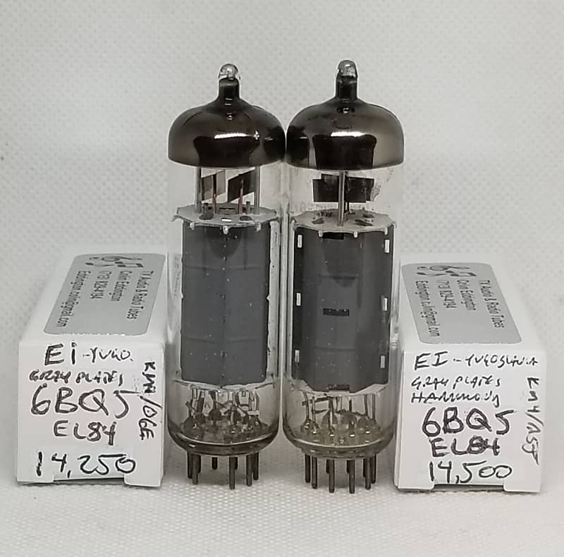 Ei EL84/6BQ5 KM4 Very Well Matched (1.7%) Pair NOS | Reverb