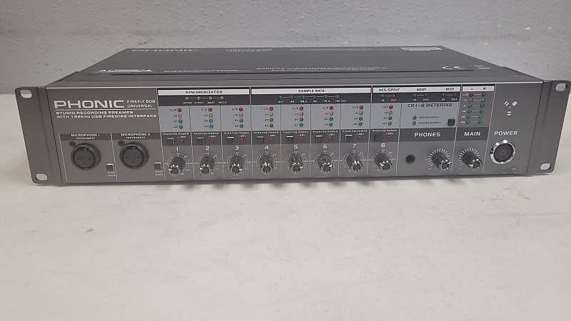 Phonic Firefly 808 Studio Recording Preamp and 192kHz Fire | Reverb