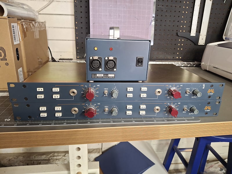 BAE 1073MP Quad-channel Rackmount Microphone Preamp Bundle | Reverb