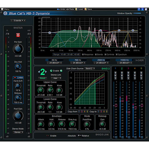 Blue Cat Audio MB-5 Dynamix Multiband Dynamic Processing | Reverb