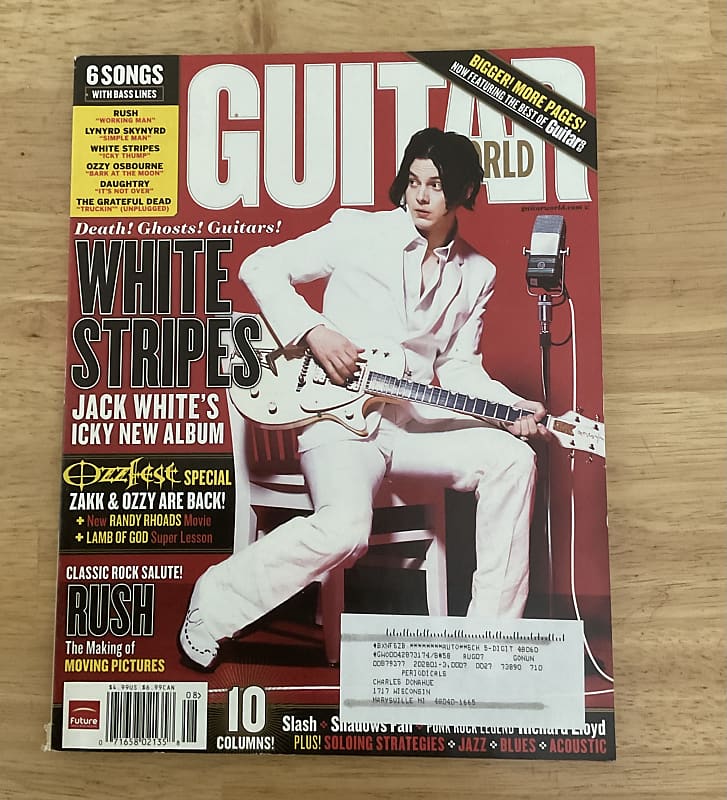 Guitar World Magazine Back Issue August 2007 - Jack White | Reverb