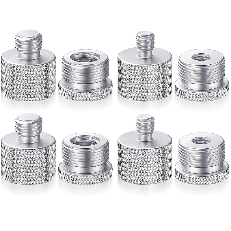 8 Pieces Mic Stand Adapter Mic Thread Adapter Set, 5/8 Female | Reverb
