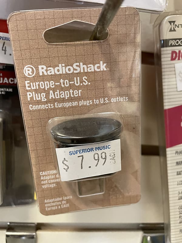 Radio Shack Europe to US plug adapter - New | Reverb