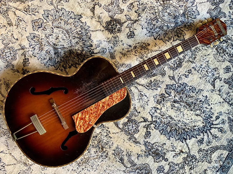 Vintage 1930s Marwin Super Archtop Acoustic Guitar, Harmony, | Reverb