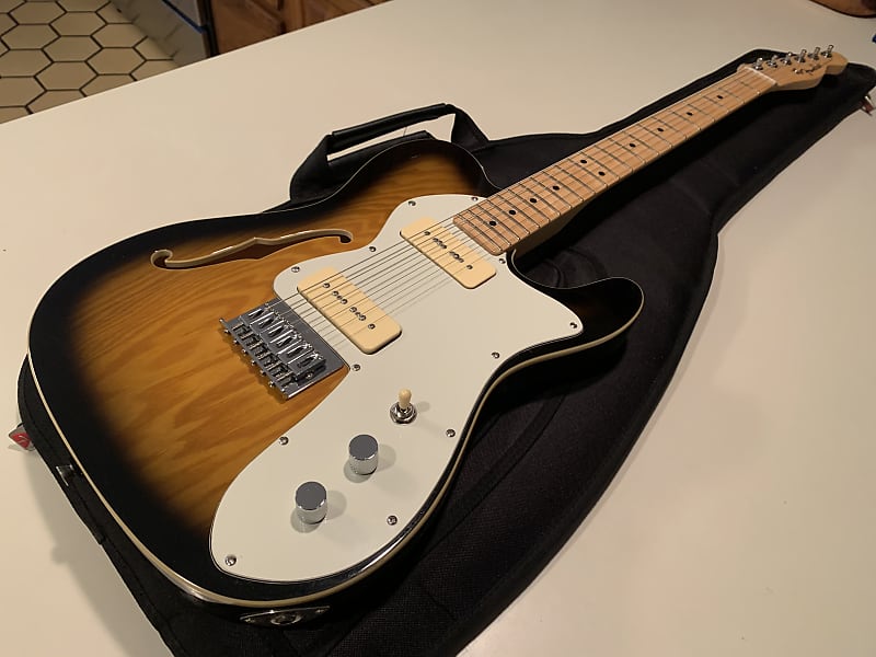 Thinline Telecaster with P90's and Fender Player Telecaster | Reverb
