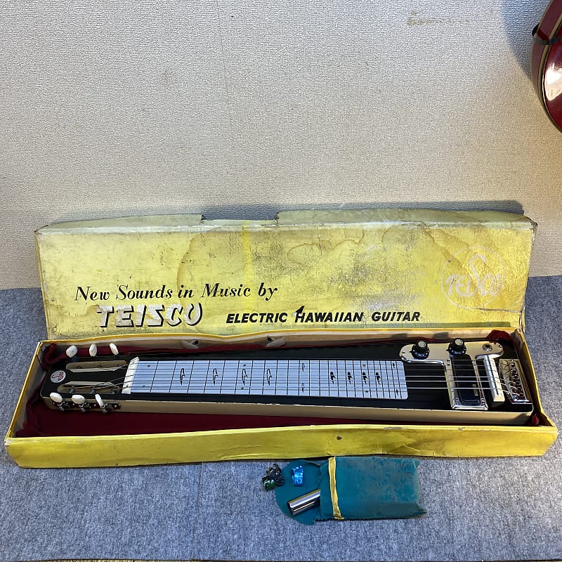 Vintage Teisco EG-SB lap steel guitar with original box and | Reverb