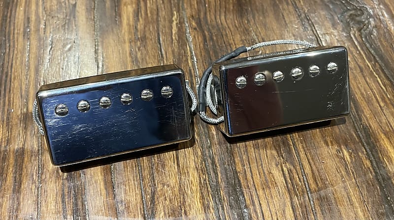 Gibson '57 Classic Humbucker Pickups Matching Set PAF Nickel | Reverb
