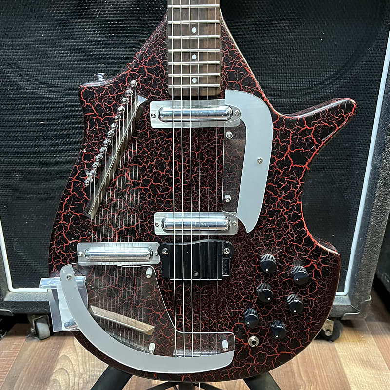 Rogue STR-1 Electric Sitar Guitar - Red Crackle | Reverb