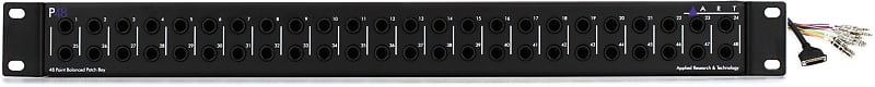 ART P48 48-point 1/4" TRS Balanced Patchbay Bundle with Hosa | Reverb