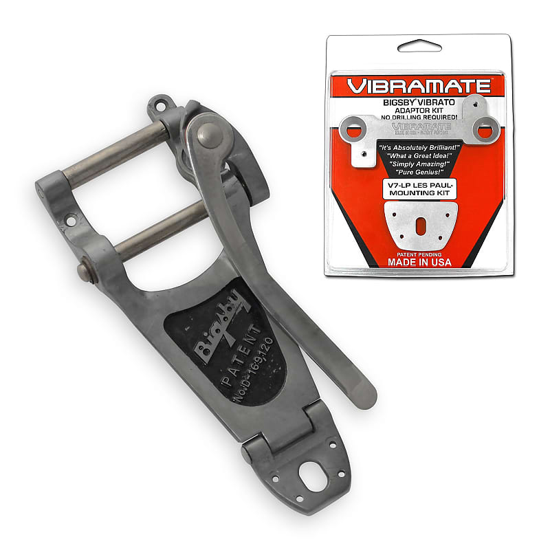 Aged Bigsby B7 & Vibramate V7 Les Paul Kit Vibrato Tremolo | Reverb