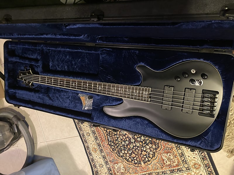 Schecter SLS Elite-5 ""Evil Twin"" Satin Black | Reverb