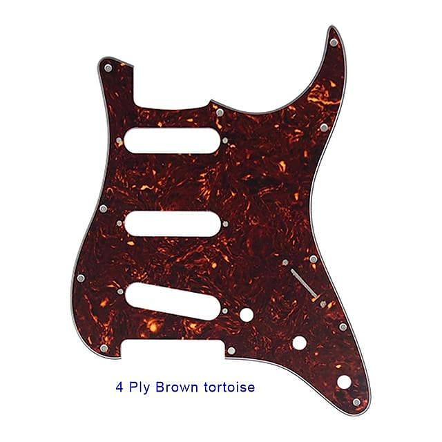 Custom Pickguard - Free Shipping - 4Ply Brown Tortoise | Reverb