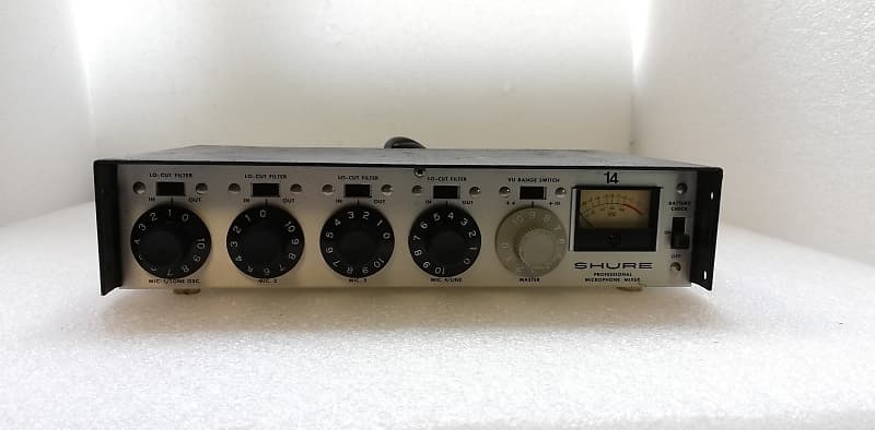 SHURE M67 -2E Professional Microphone Mixer 5 ch. 3 WATTS | Reverb