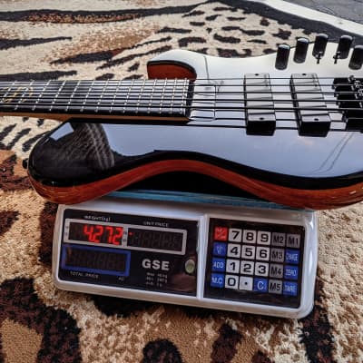 Faray basses Xena 5 black 2023 - Tubuh mengkilat | Reverb
